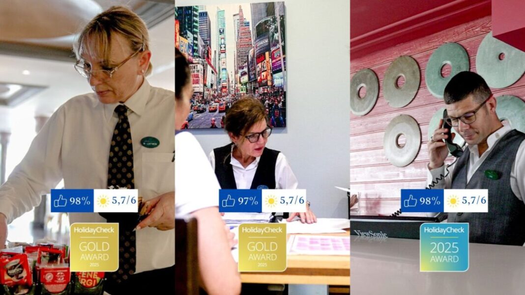 ADRIÁN Hoteles recibe distinciones en los HolidayCheck Awards 2025